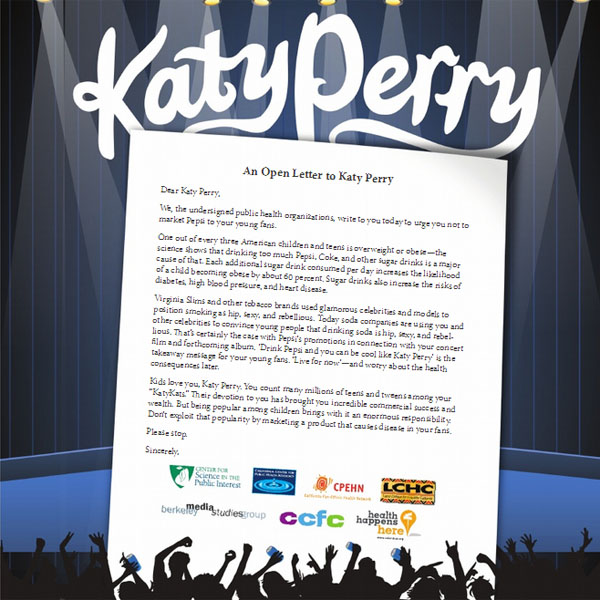 Health groups write open letter to Katy Perry requesting she drops ...